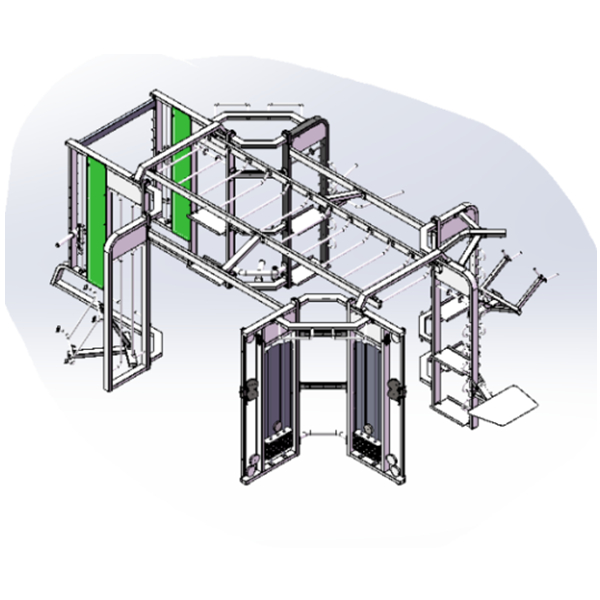 Wholesale MND-E360-G Securely Best Exercise Equipment Whole Body Multi ...